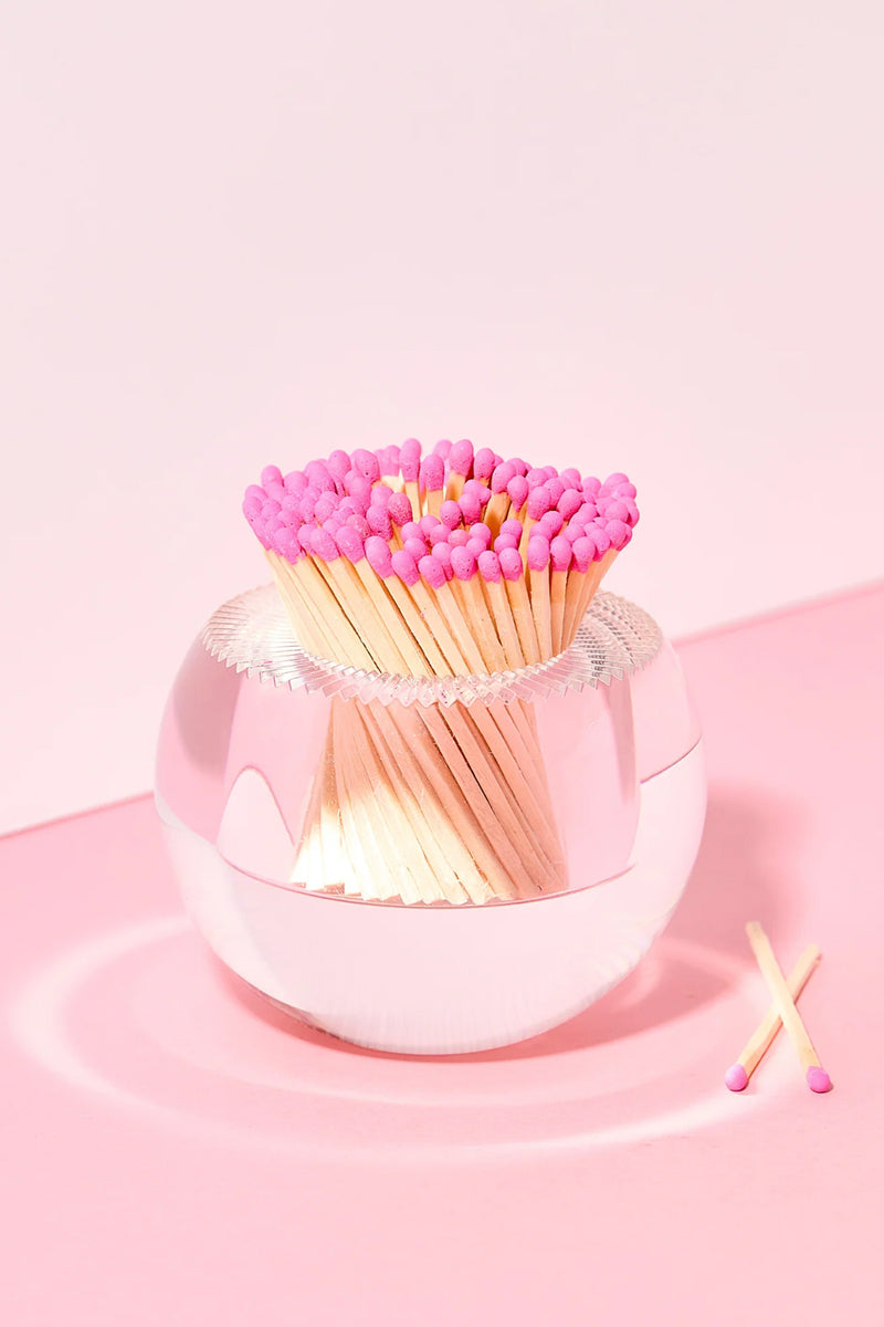 Acrylic Match Striker Set - Hot Pink Matches – The Impeccable Pig